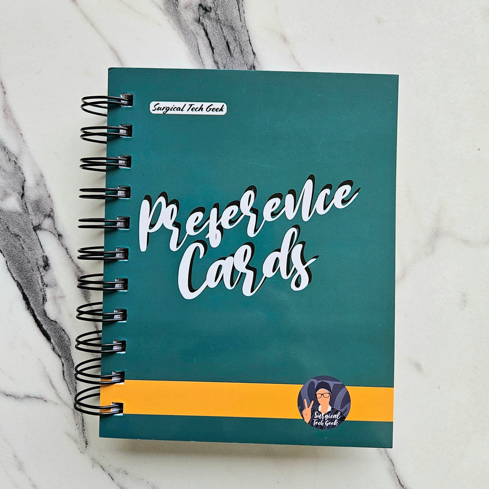 Surgical Preference Card Booklet | Booklet Scrub Techs – Surgical Tech Geek